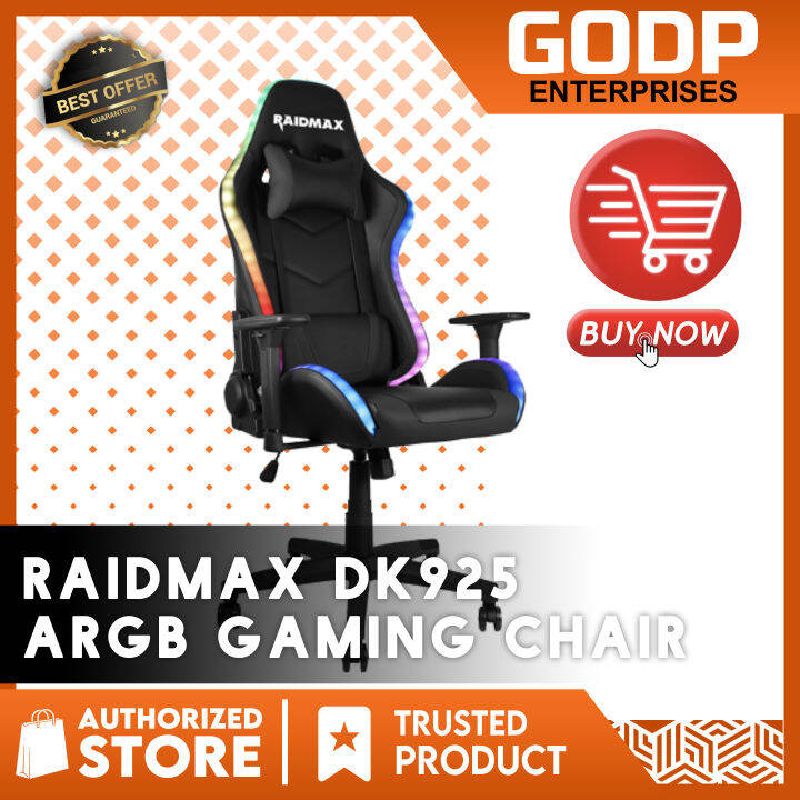 RAIDMAX DK925 (Black) ARGB Gaming Chair RGB Light Office Chair Computer Chair Seat RAIDMAX ...