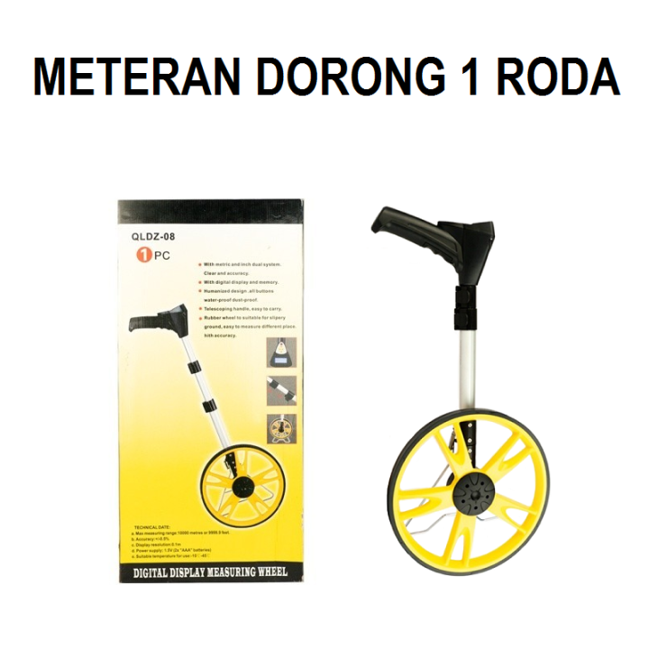 Meteran Jalan Dorong Satu Roda Alat Ukur Meter / Walking Measuring ...
