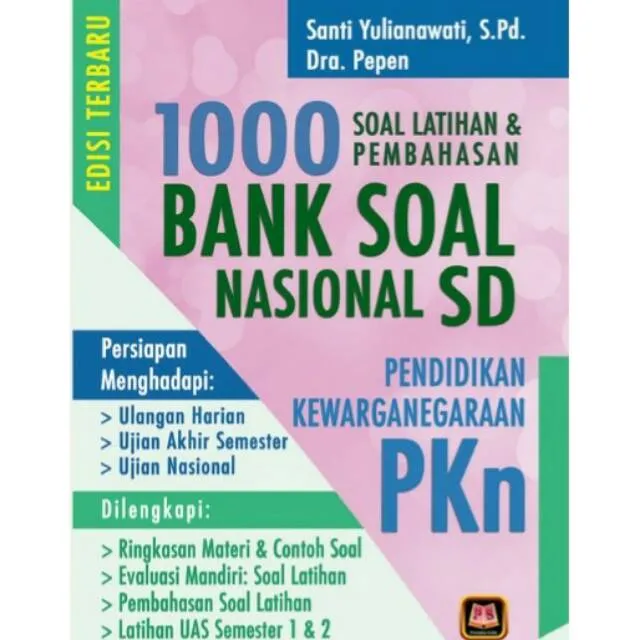BUKU 1000 BANK SOAL SD PKN KELAS 4 5 6 | Lazada Indonesia