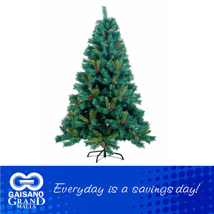 7ft Artificial Christmas Tree with Cherry 071 Gaisano Grand | Lazada PH