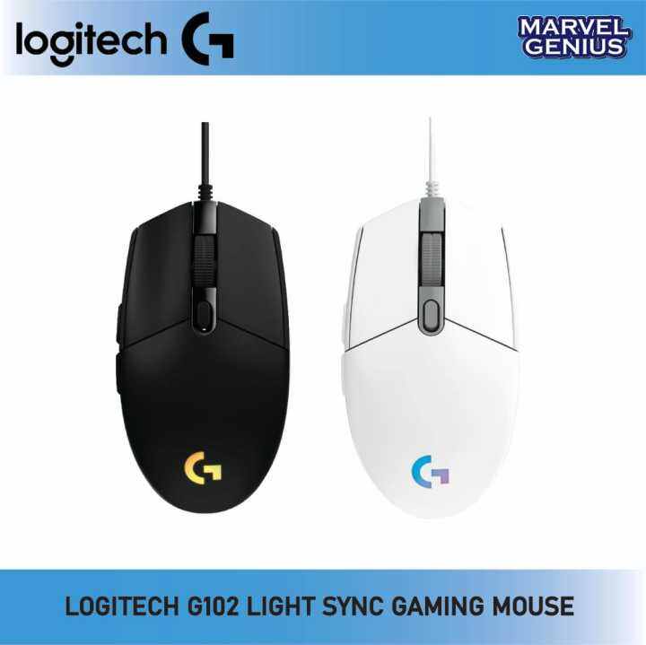 Logitech G102 Light Sync with Customizable RGB Lighting/6 Programmable ...