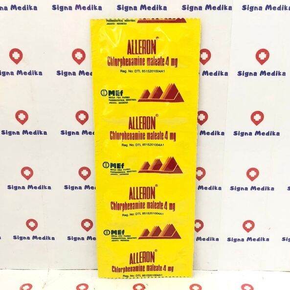 Alleron 4mg Strip Isi 10 Tablet - Obat Gatal / Alergi | Lazada Indonesia