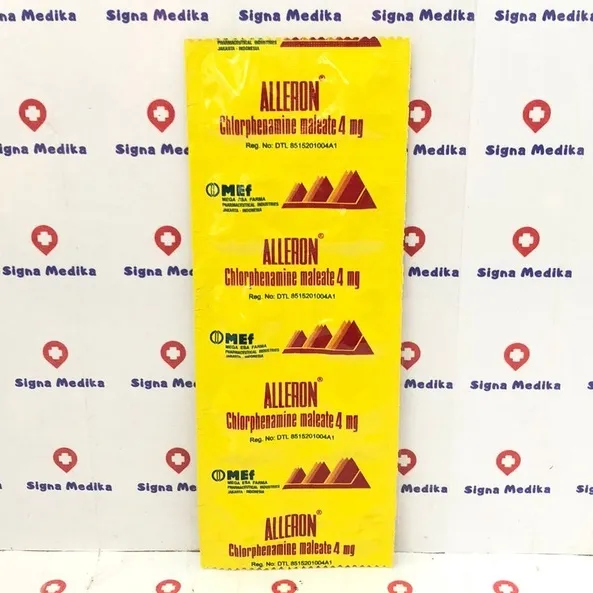 Alleron 4mg Strip Isi 10 Tablet - Obat Gatal / Alergi | Lazada Indonesia