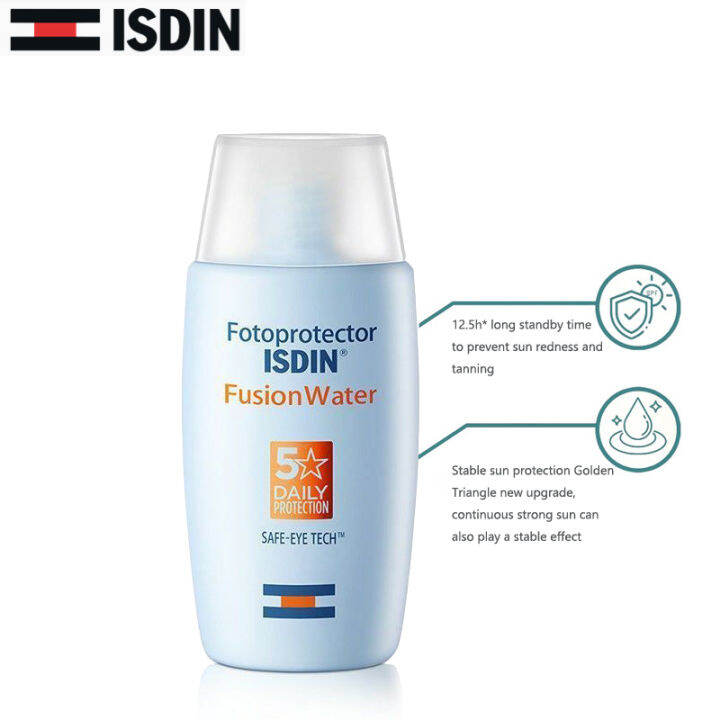 ISDIN Uv Sunscreen Skin Sunscreen Spf 50+ Pa+++ Suncare Whitening Oil ...
