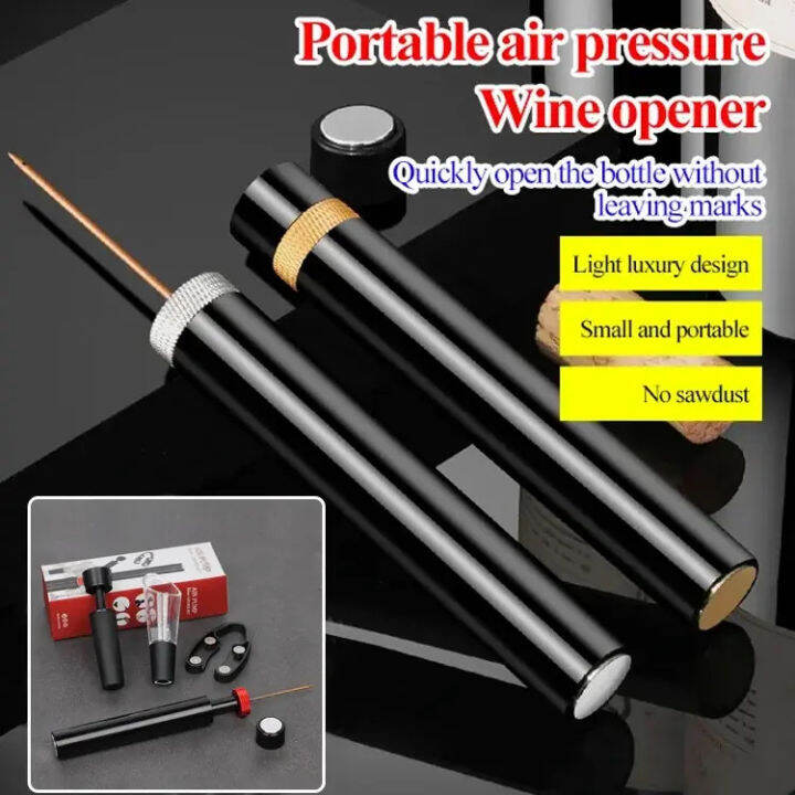 GiiMall Needle Type Air Pressure Corkscrew Portable 4 Piece Set | Lazada PH