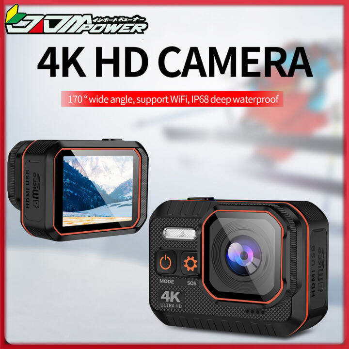 Action Camera With Remote Control Screen Waterproof Drive Recorder ...