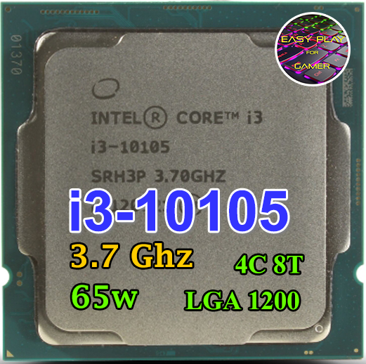 ซีพียู CPU Intel Core i3 10105 4คอ 8เทรด 65W LGA 1200 ฟรีซิลิโคน1ซอง i3 ...