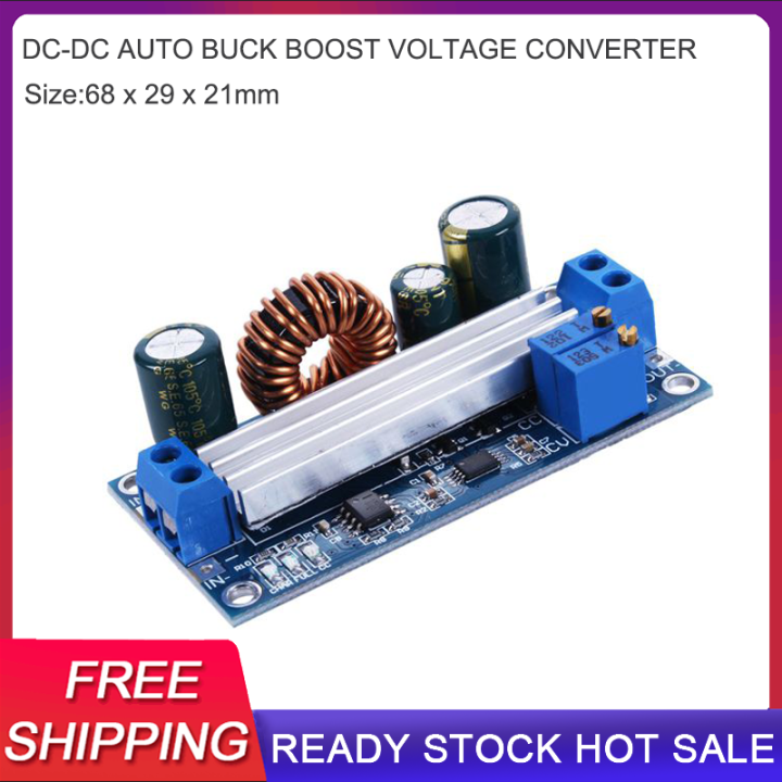 DC-DC Auto Buck Boost Voltage Converter Step Down/ Step Up Voltage Regulator Adjustable DC 5V ...