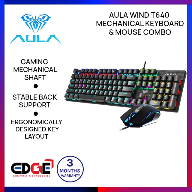 EDGE | AULA Wind T640 Mechanical Keyboard & Mouse Combo | Lazada PH