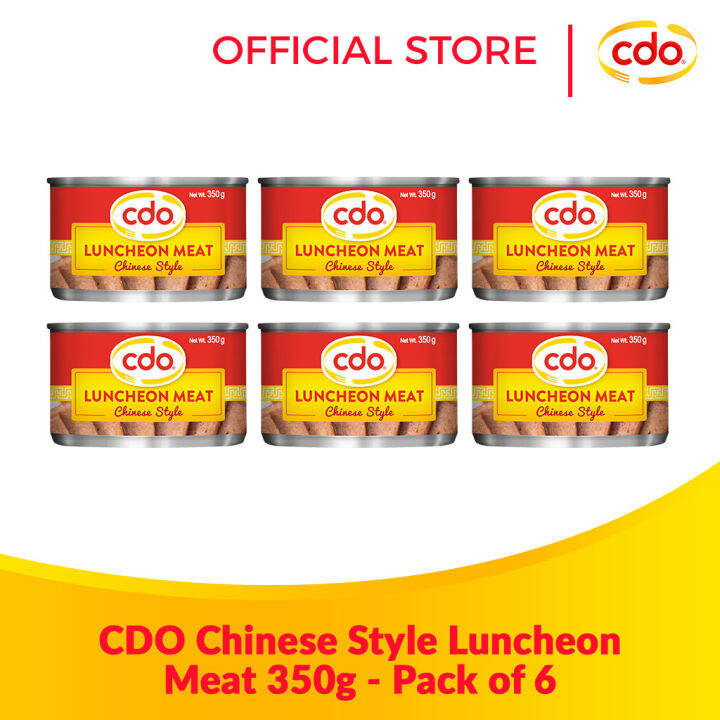 CDO Chinese Style Luncheon Meat 350g - Pack of 6 | Lazada PH