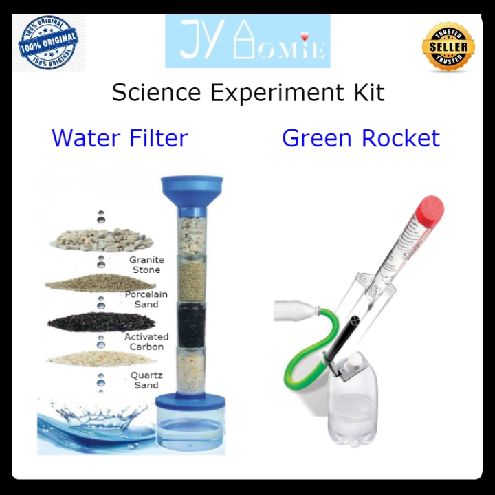 Science Experiments Kit Water Filter and Rocket English Manual Guide ...