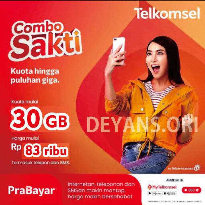 Kartu Sakti Telkomsel 40GB-32GB-30GB Kartu Perdana Telkomsel Combo Sakti | Lazada Indonesia