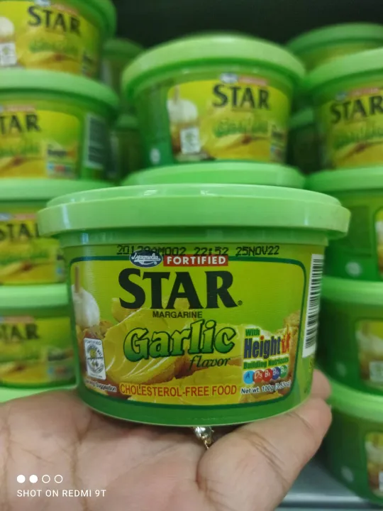 STAR MARGARINE FORTIFIED, garlic flavor, cholesterol free food (100 ...