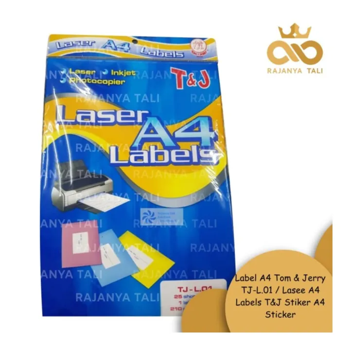 COD Label A4 Tom & Jerry TJ-L.01 / Lasee A4 Labels T&J Stiker A4 ...