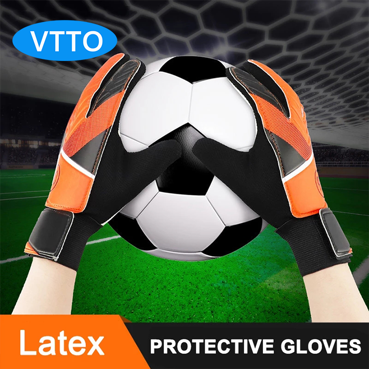 VTTO Professional Soccer Goalie Gloves Full Finger Hand Protection ...