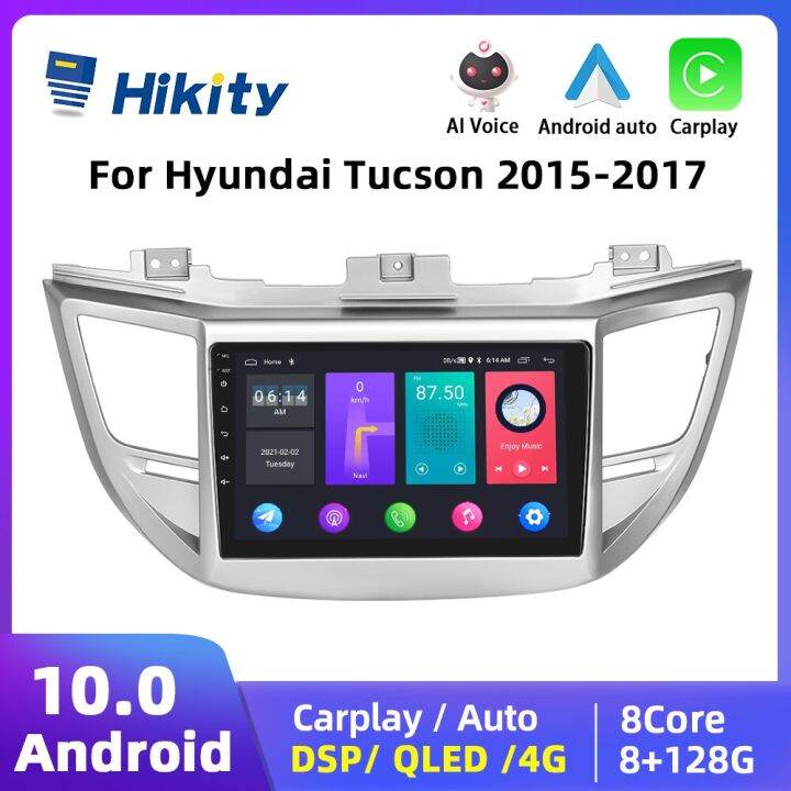 Hikity Android 2Din Car Radio For Hyundai Tucson 2015-2017 Multimedia ...