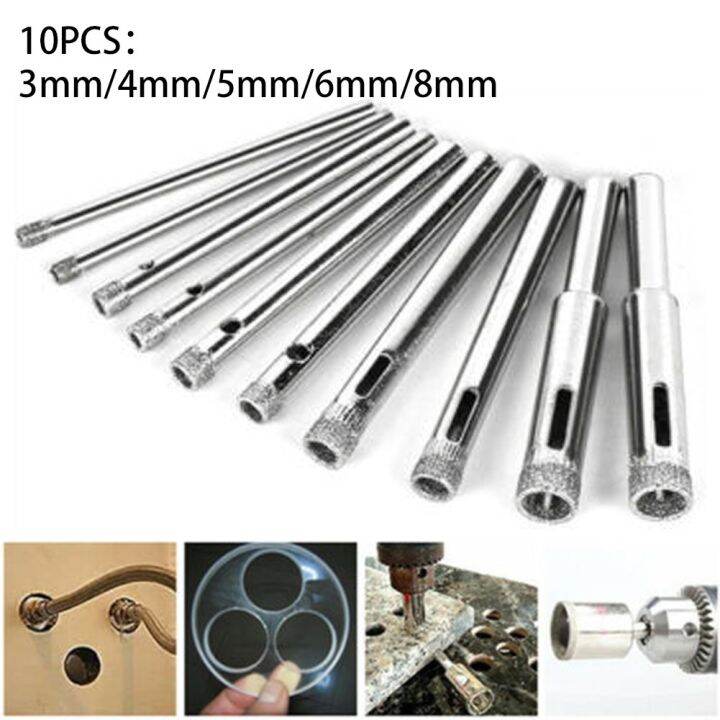 10* Marble Drill Bits Granite Equipment Diamond Coated For Tile Glass ...