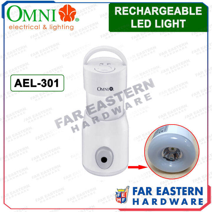 OMNI Rechargeable Emergency LED Light AEL-301 | Lazada PH