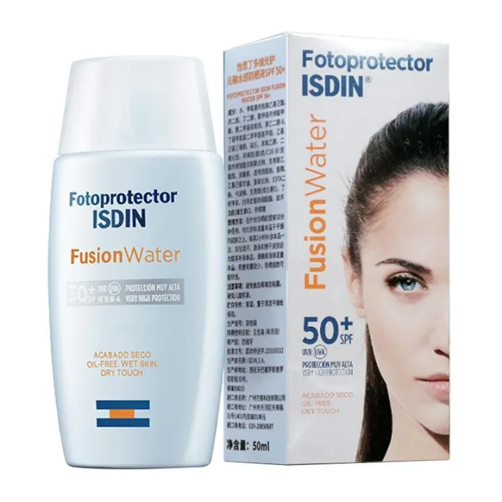 ISDIN Fusion Water Sunscreen SPF 50+ Oil-Free For Body&Face Sunblock ...