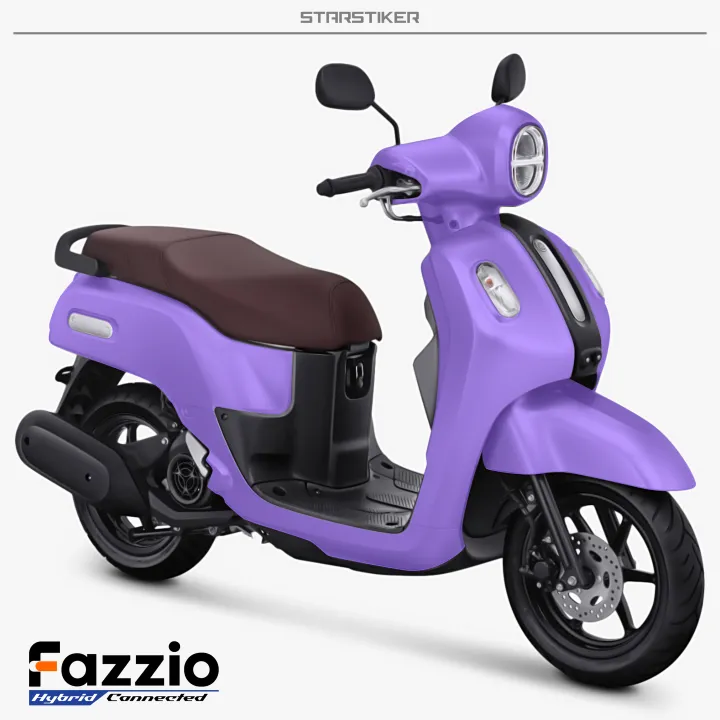 YFPRV1 / DECAL FULLBODY YAMAHA FAZZIO / NEW / BLUE VIOLET / UNGU ...
