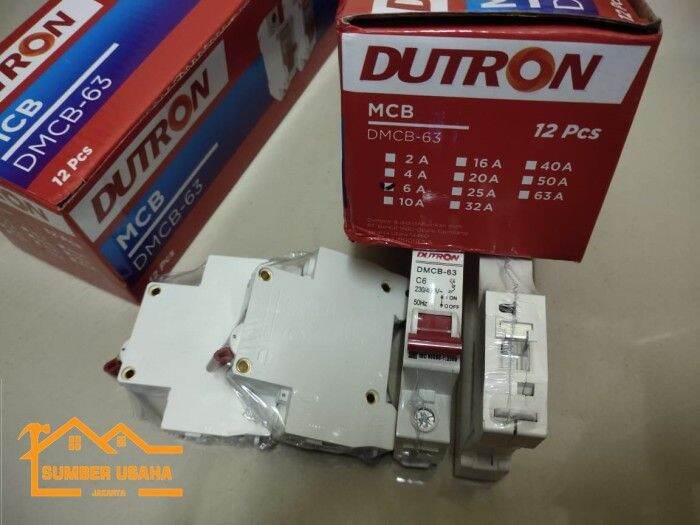 BMS - MCB Domae DUTRON 1 Phase CIRCUIT BREAKER C6A 6A 6 Ampere SNI | Lazada Indonesia