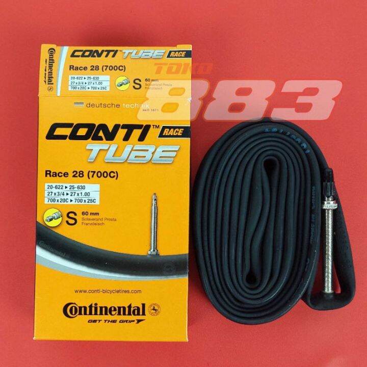 Conti Tube Race Ban Dalam Sepeda CONTINENTAL 700C 20-25 Pentil 60mm ...
