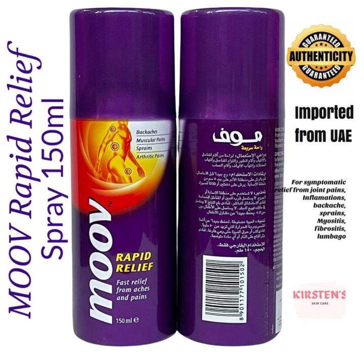 AUTHENTIC MOOV RAPID RELIEF SPRAY 150ml | Lazada PH