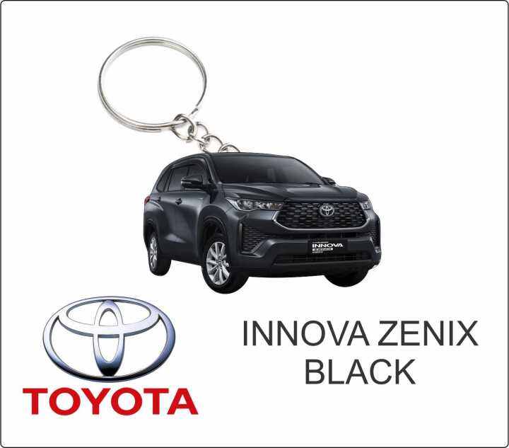 toyota innova zenix black keychain 2d | Lazada