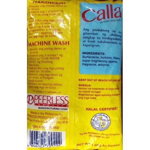 practical CALLA POWDER DETERGENT SUMMER FRESH 1.6KG | Lazada PH