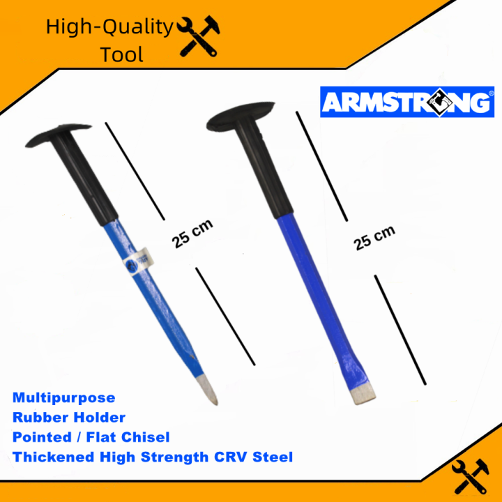 Armstrong Multipurpose Rubber Handle Pointed / Flat Chisel Paet Sinsil ...