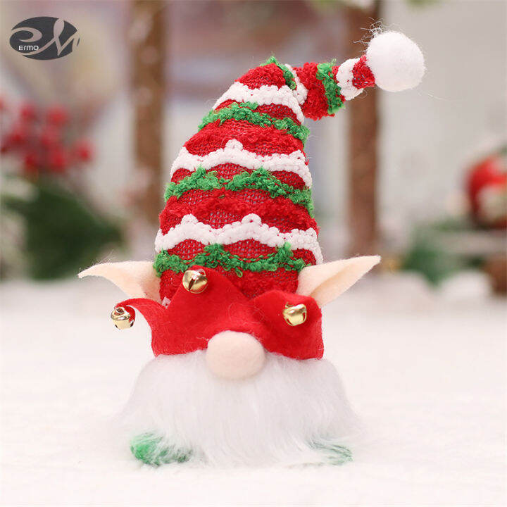 Ermo ตุ๊กตาโนมเอลฟ์ มีไฟ สําหรับตกแต่งคริสต์มาส การ์ตูนตกแ ต่งคริสต์ม ...