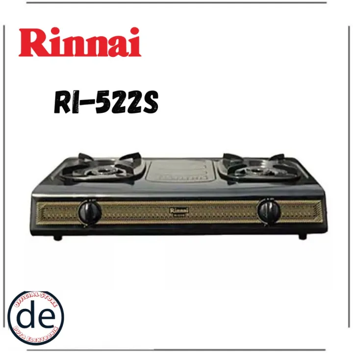 Kompor Gas Rinnai 2 Tungku RI 522 S / Kompor Rinnai RI-522S / Kompor Rinai RI522S | Lazada Indonesia