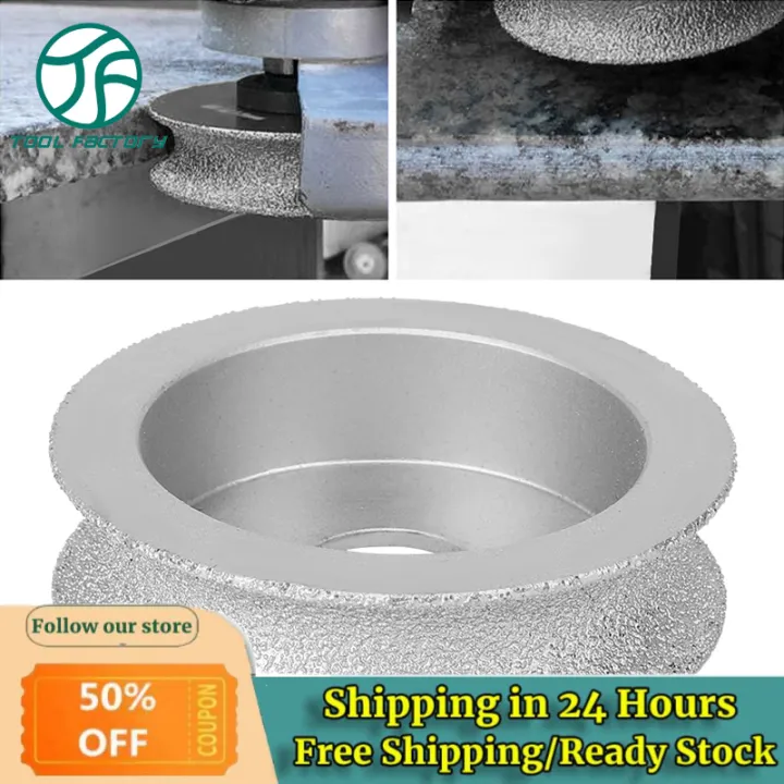 Hot deals】7.3cm Brazed Diamond Grinding Wheel Concave Abrasive Wheel ...