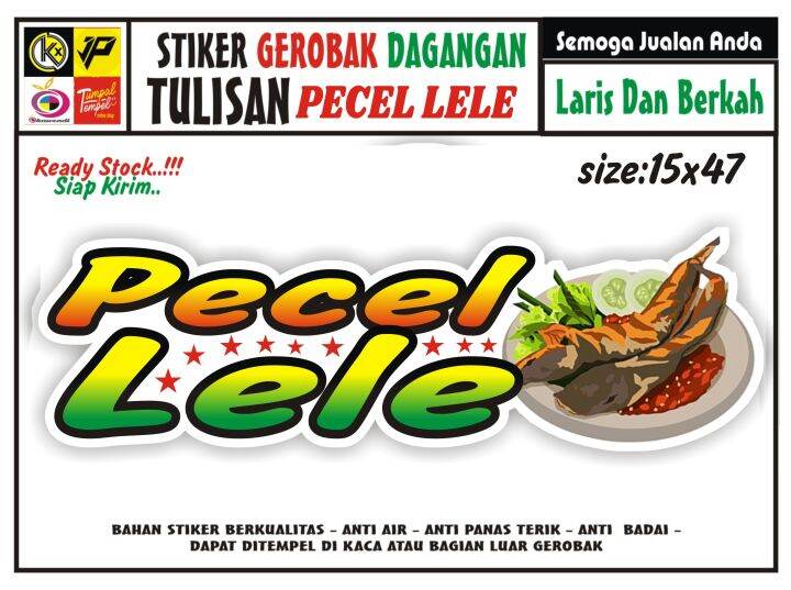 STIKER KACA GEROBAK TULISAN PECEL LELE | Lazada Indonesia