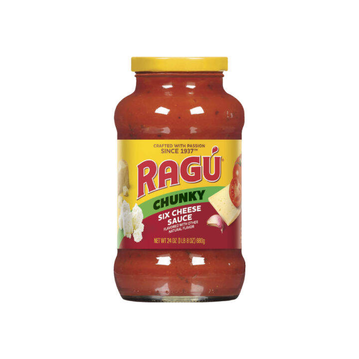 Ragu Chunky Six Cheese Pasta Sauce (24oz) | Lazada PH