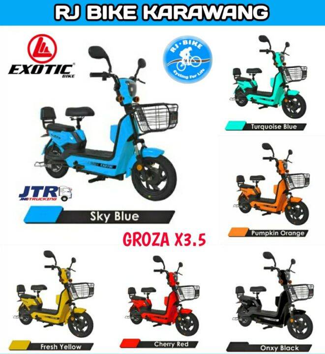 Sepeda Listrik EXOTIC GROZA X3.5 GROZA MX GROZA RX 500watt Super Murah ...