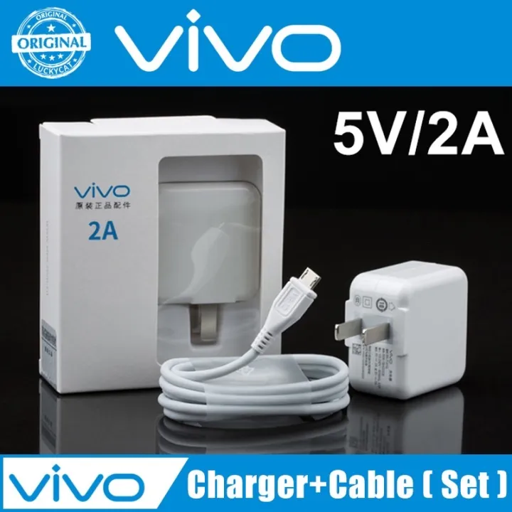 Original Vivo Charger 5V-2A Android Fast Charging Quick Charger With ...