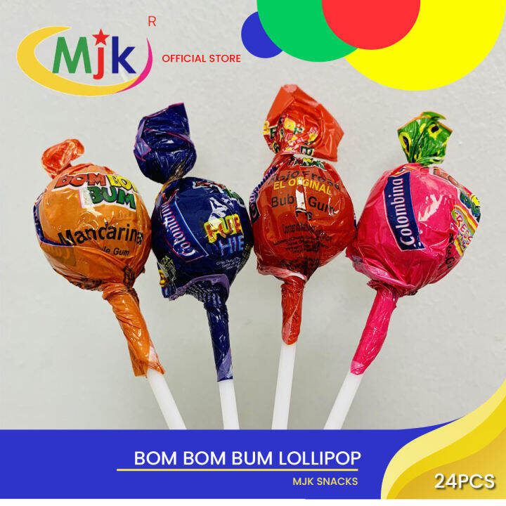 Mjk BOMBOMBUM Lollipop Sweet Hard Candy Sold Per Piece | Lazada PH