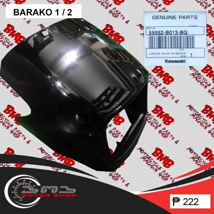 Headlight Cowling Black (NO DECALS) Barako 1 and 2 55052-B013-BQ ...