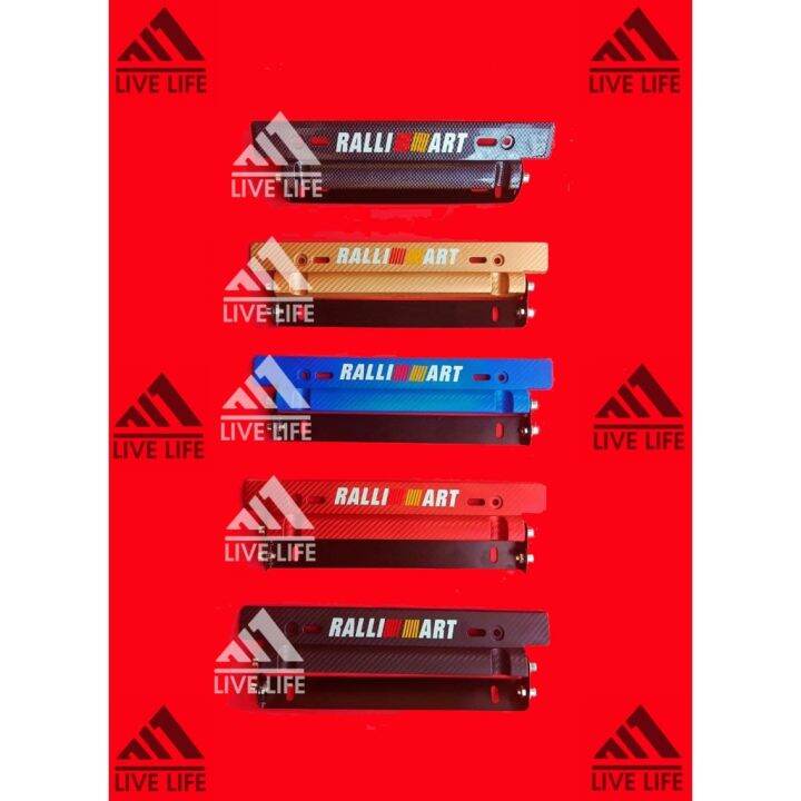 Car Plate Holder Adjustable w/ Ralli art Reflector and | Lazada PH