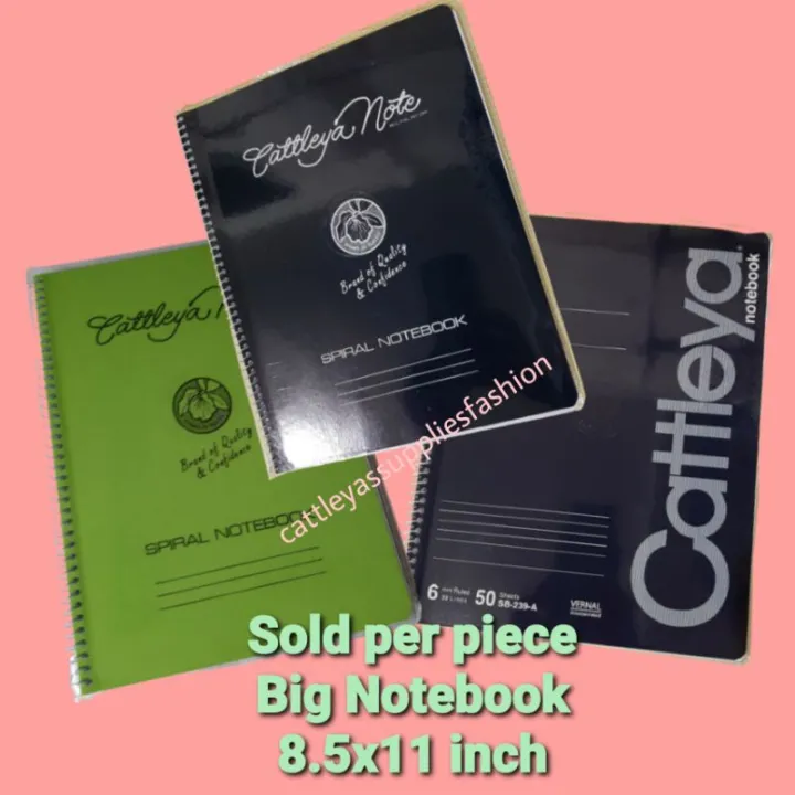 ♖Cattleya Big Spiral Notebook 8.5x11 inch♘ | Lazada PH