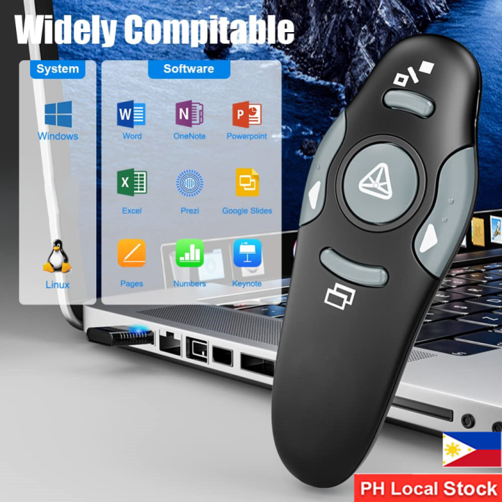 【Local Stock】Wireless Remote Control PPT Page Turning Pen ...