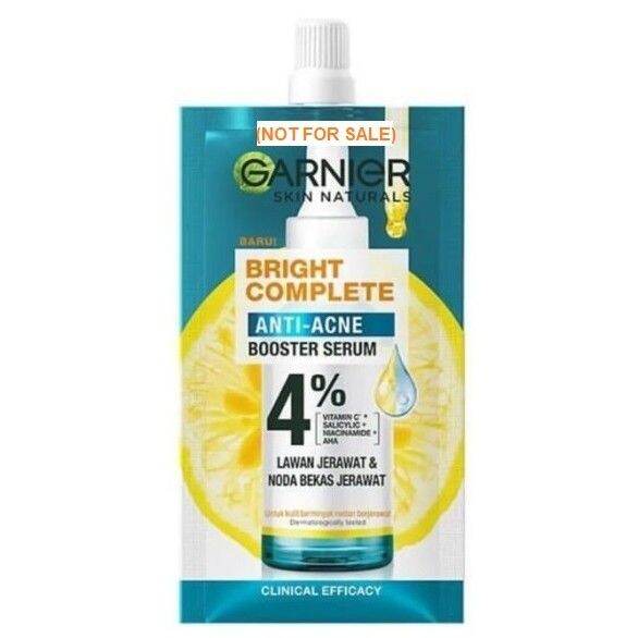 [SACHET] Garnier Booster Serum Light Complete Anti Acne 5.5 ml | Lazada ...