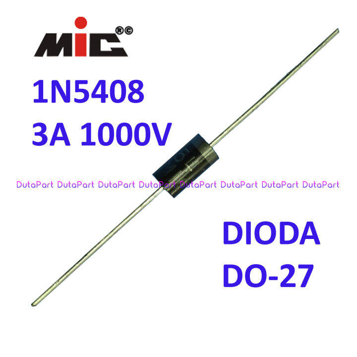 50 Pcs 1N5408 IN5408 1N 5408 IN 5408 3A 1000V MIC Dioda Diode Rectifier ...