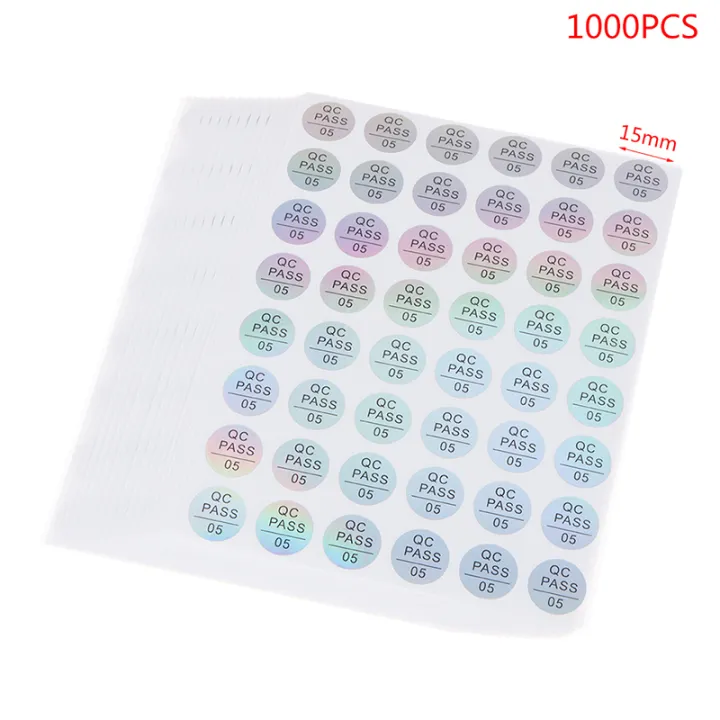 1000 Pcs Hologram Stickers QC PASSED Security Warranty Tamper Evident ...