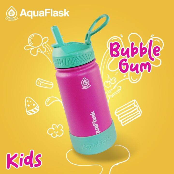 Aquaflask 14oz Kids Collection Limited Edition with Silicon Boot Aqua ...