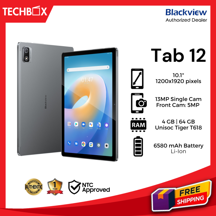 Blackview Tab 12 Tablet 4 GB RAM + 64 GB 10.1" FHD+ Display 13MP Rear ...