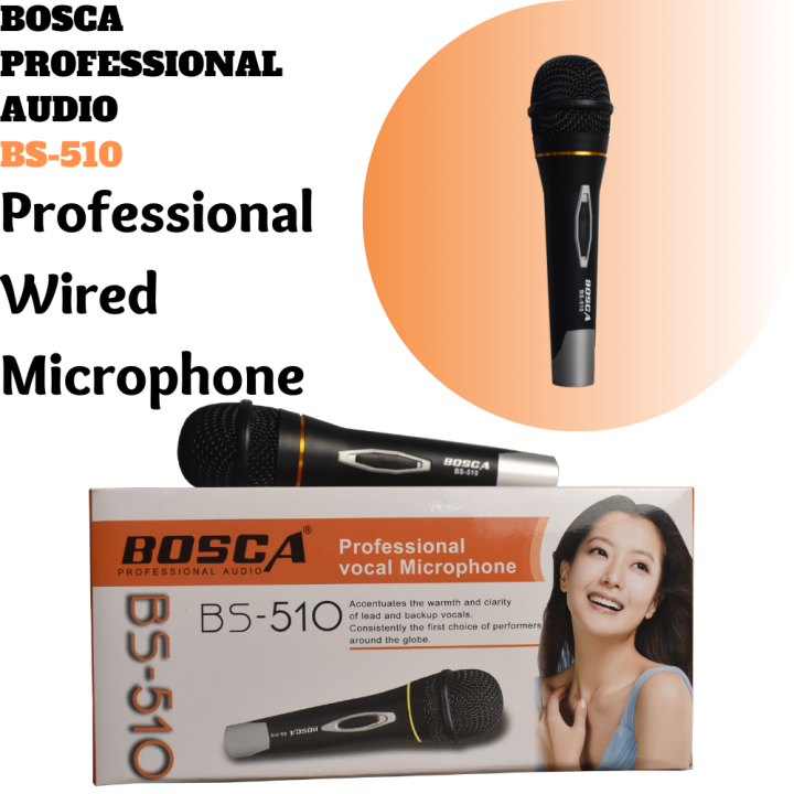 BOSCA PROFESSIONAL AUDIO BS-510 Professional Wired Microphone | Lazada PH