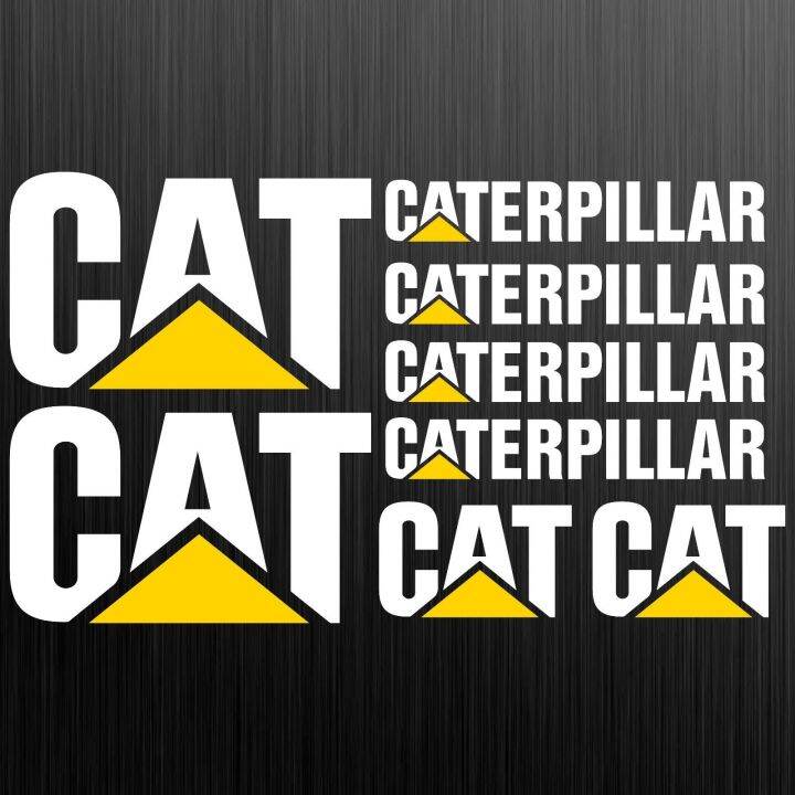[WDB]♀ Sunscreen Waterproof PVCCar Sticker Funny for Caterpillar CAT ...