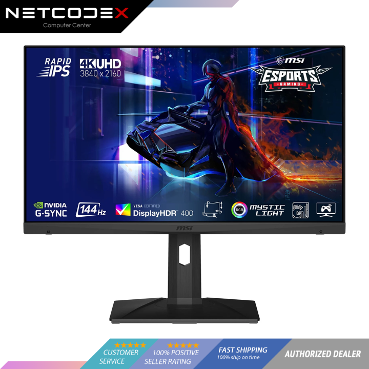 MSI MAG281URF 28" 4K Gaming Monitor 3840 x 2160 (UHD), Rapid IPS, 1ms ...